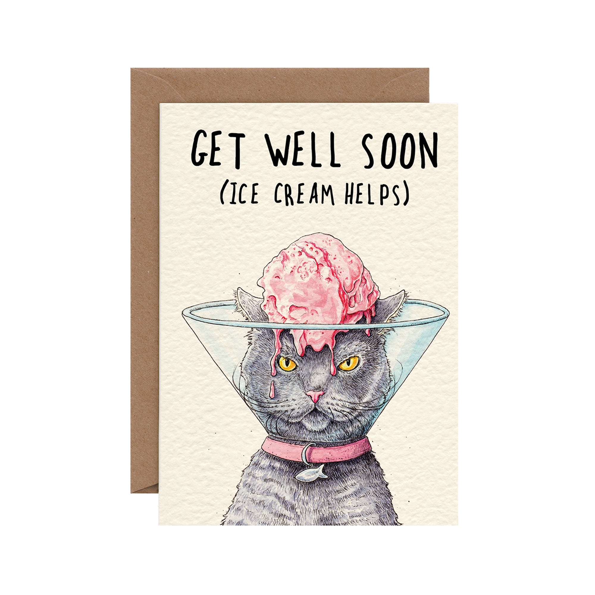 Get Well Soon Cat Card – Frank